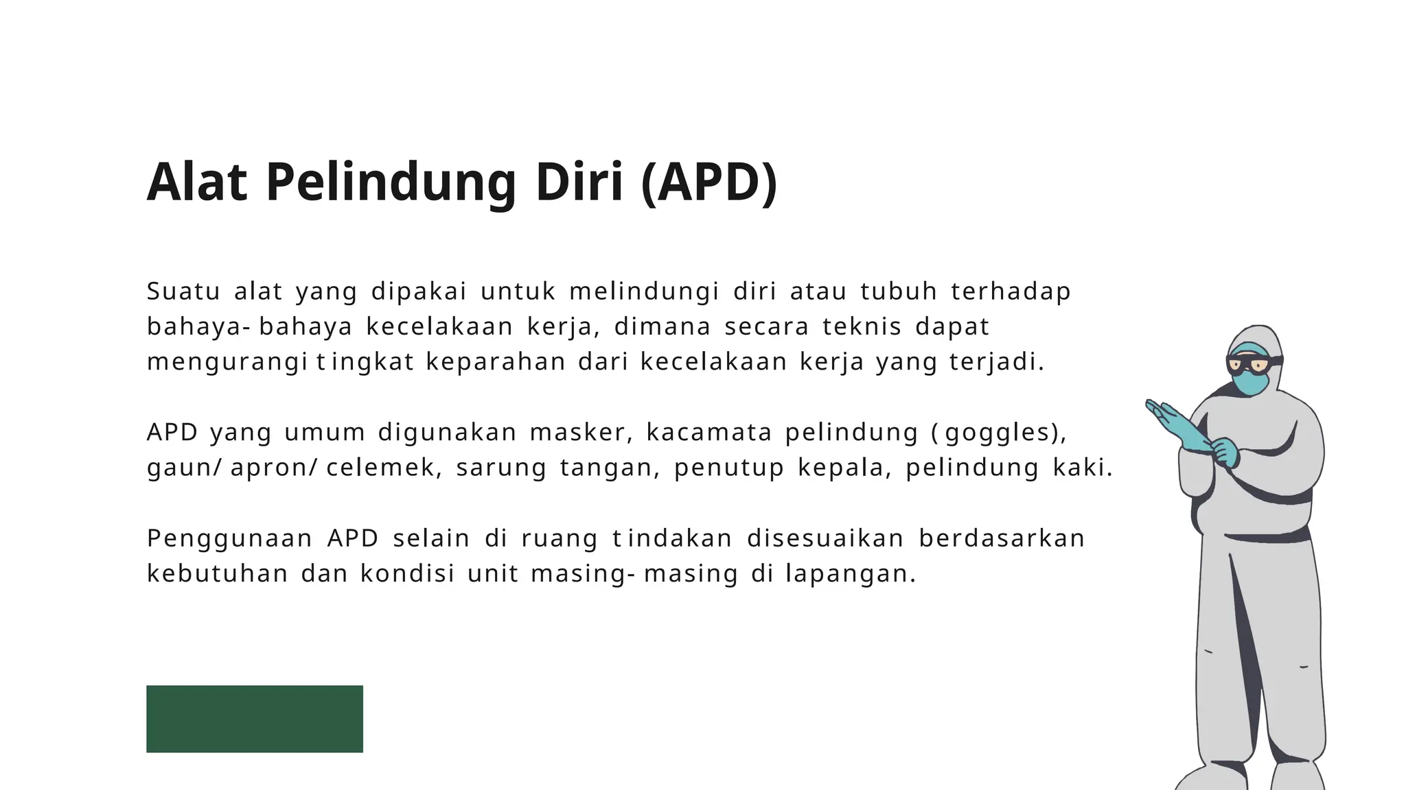 Penggunaan APD Materi sosialisasi khusus PPI | DOCX