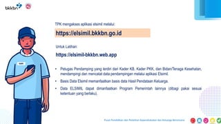 Penggunaan Aplikasi Elsimil Overview dan Registrasi admin dan TPK_2A ...