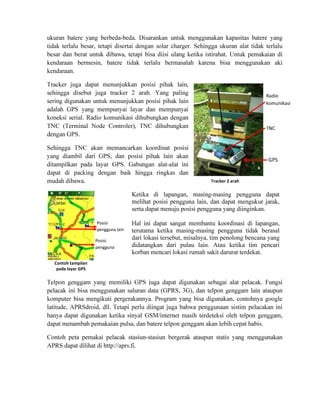 Penggunaan aprs pada penanganan bencana atau sar 2 | PDF
