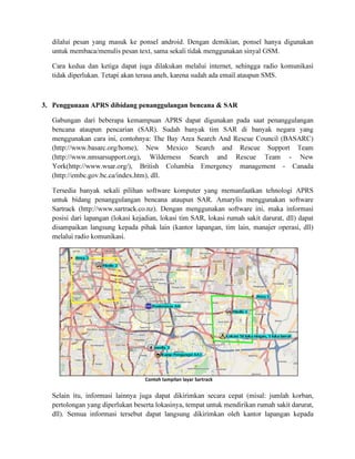 Penggunaan aprs pada penanganan bencana atau sar 2 | PDF