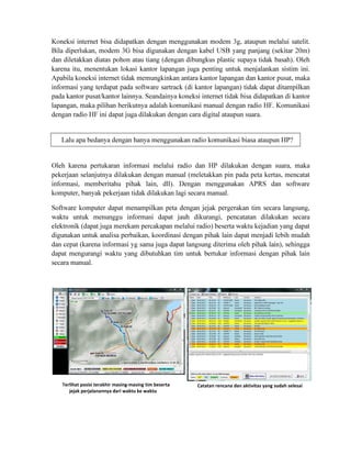 Penggunaan aprs pada penanganan bencana atau sar 2 | PDF