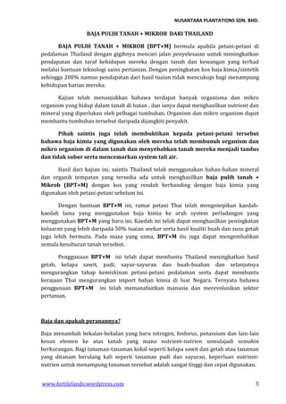 Penggunaan baja dan amalan pertanian islamik untuk produktiviti getah ...