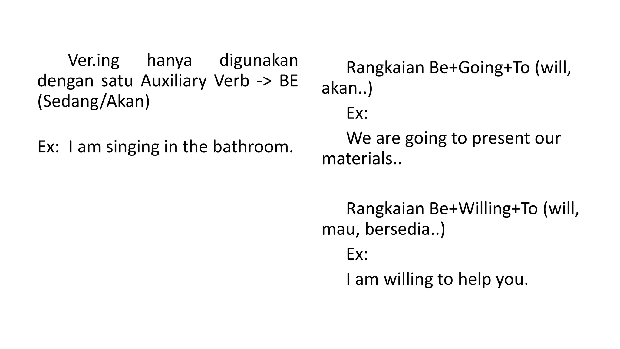 Penggunaan bentuk verb ing | PPTX