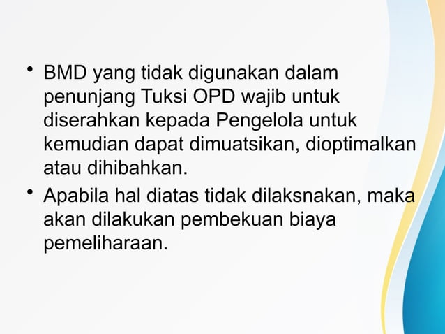 PEMANFAATAN DAN PENGGUNAAN DALAM BPKAD BMD | PPTX