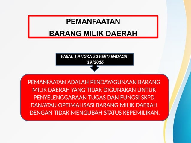 PEMANFAATAN DAN PENGGUNAAN DALAM BPKAD BMD | PPTX