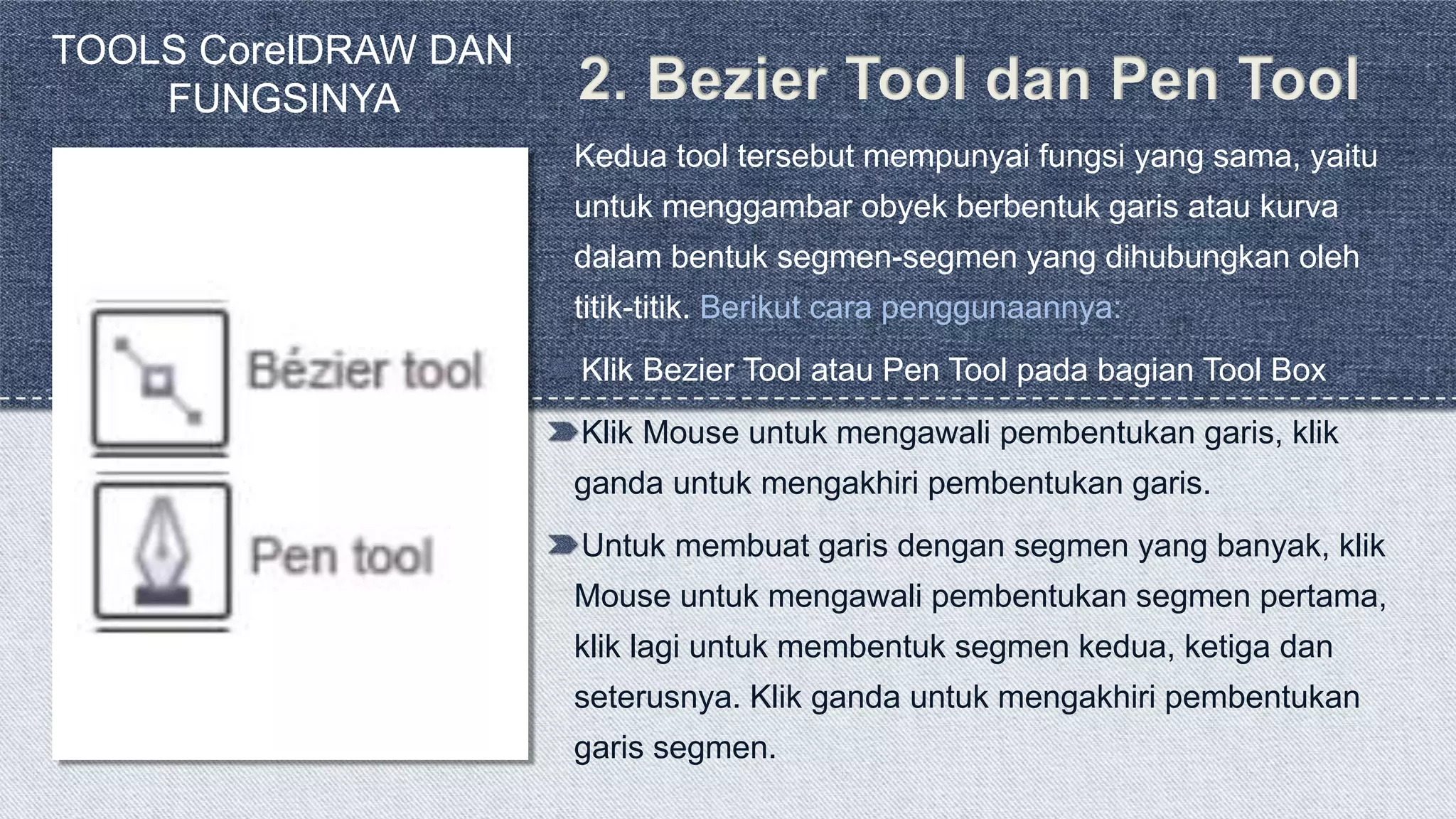 Penggunaan Dasar Tools CorelDRAW | PPTX