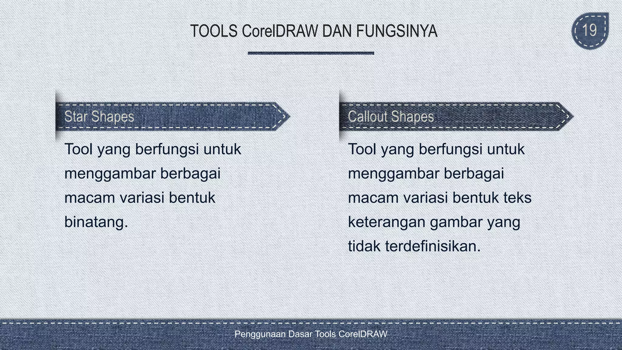 Penggunaan Dasar Tools CorelDRAW | PPTX