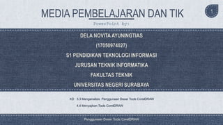 Penggunaan Dasar Tools CorelDRAW | PPTX