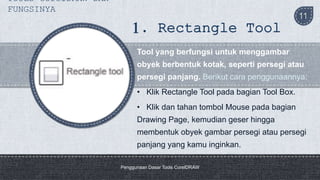 Penggunaan Dasar Tools CorelDRAW | PPTX