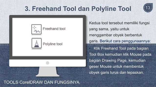 Penggunaan Dasar Tools CorelDRAW | PPTX
