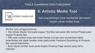 Penggunaan Dasar Tools CorelDRAW | PPTX