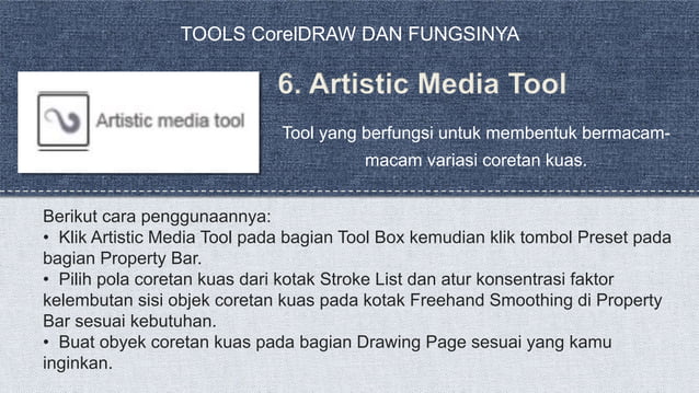 Penggunaan Dasar Tools CorelDRAW | PPTX
