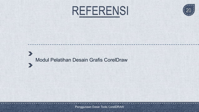 Penggunaan Dasar Tools CorelDRAW | PPTX