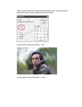 Penggunaan efek blur | PDF