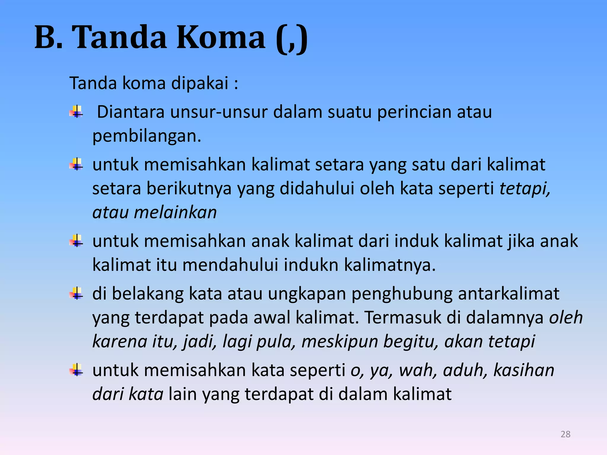 Penggunaan ejaan bahasa indonesia | PPTX