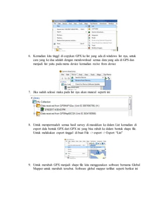 Penggunaan gps | PDF