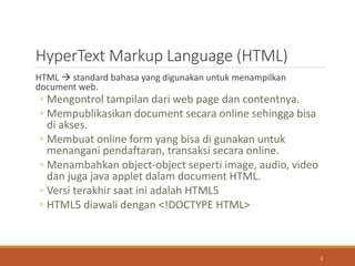 Penggunaan html | PPT