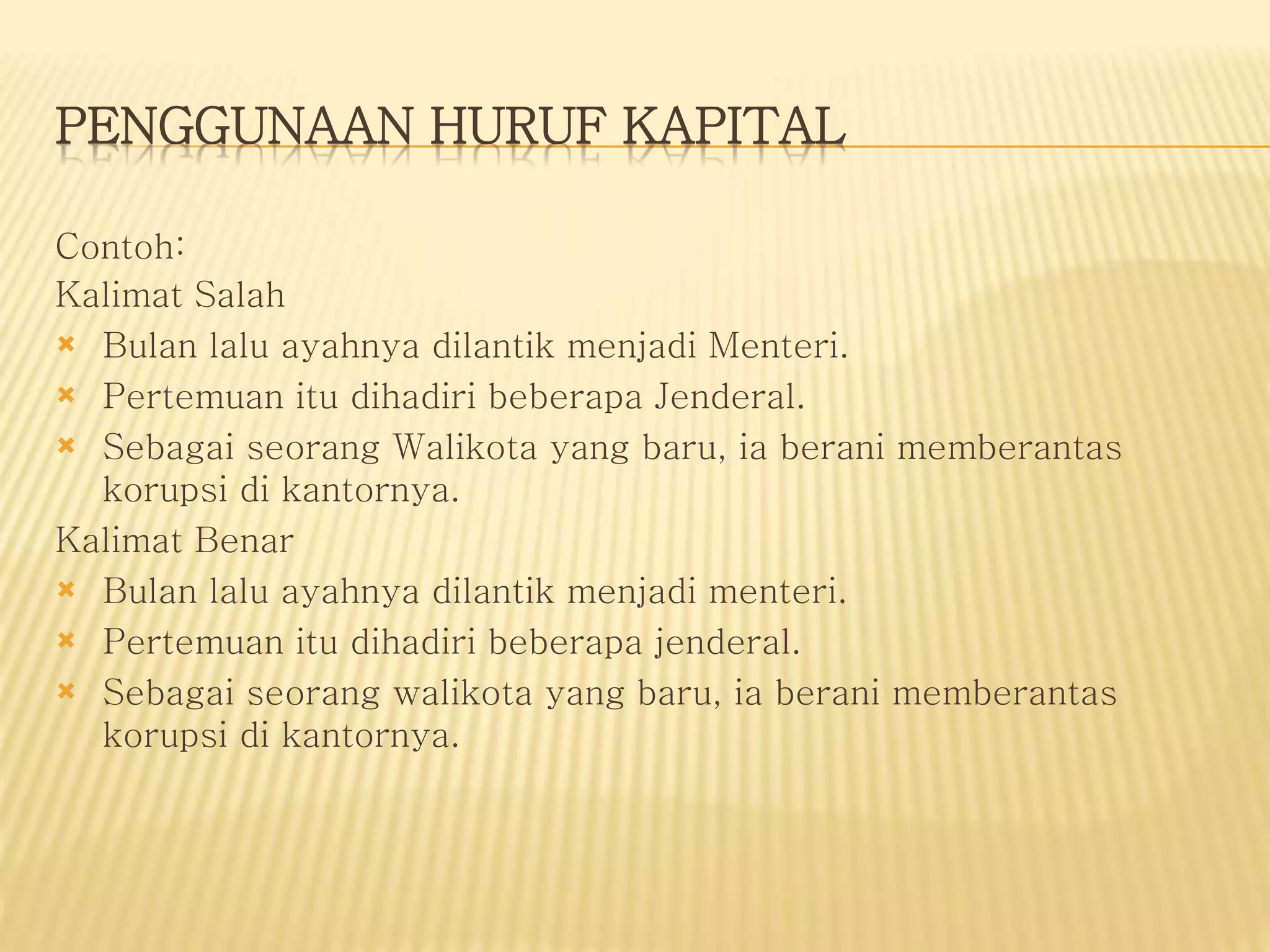 Penggunaan huruf kapital | PPTX