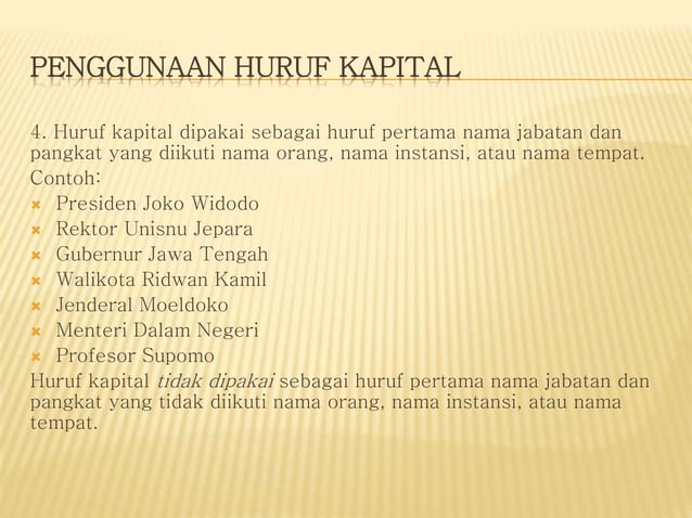 Penggunaan huruf kapital | PPTX