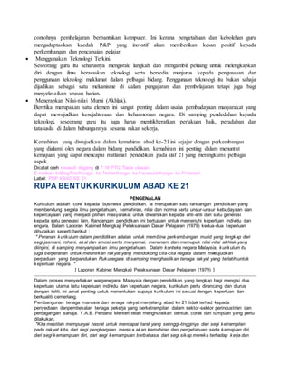 Penggunaan ict abad 21 | DOCX