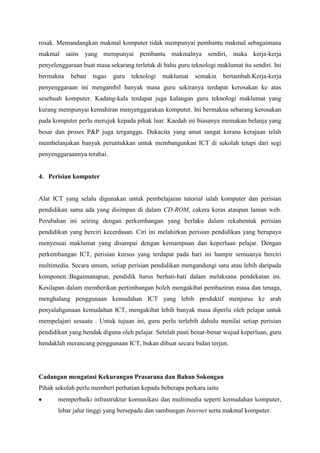 Penggunaan ICT Dalam P&P | PDF