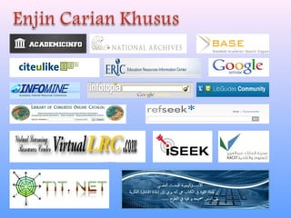 Penggunaan internet sebagai medium pencarian bahan rujukan | PPT