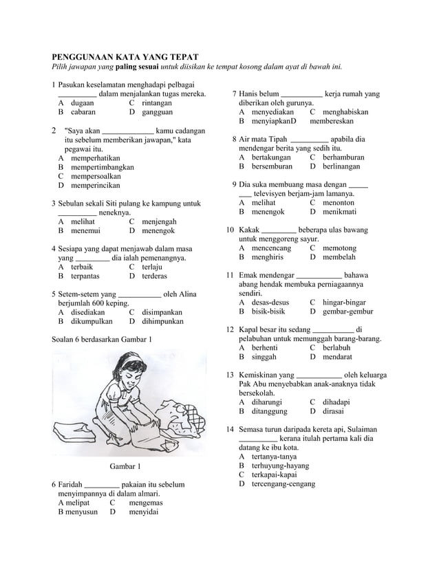 Penggunaan kata yang tepat | PDF