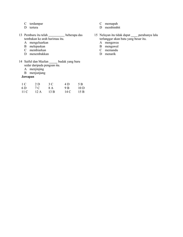 Penggunaan Kata Yang Tepat | DOC