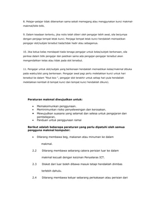 Penggunaan makmal komputer | DOC