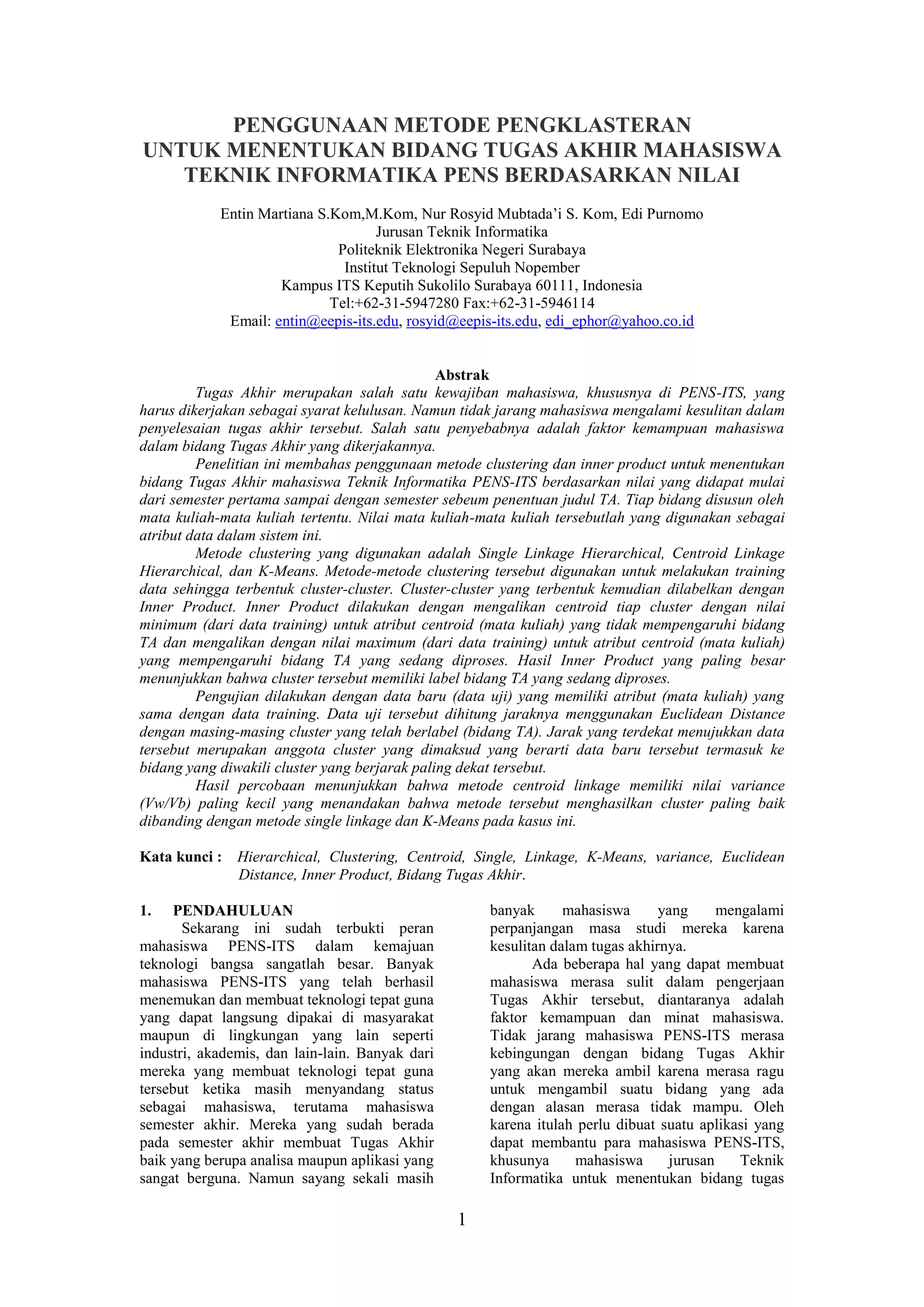 Clustering Pdf