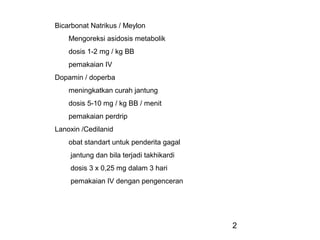 Penggunaan Obat Live Saving UGD oleh dr.Aminullah | PPT