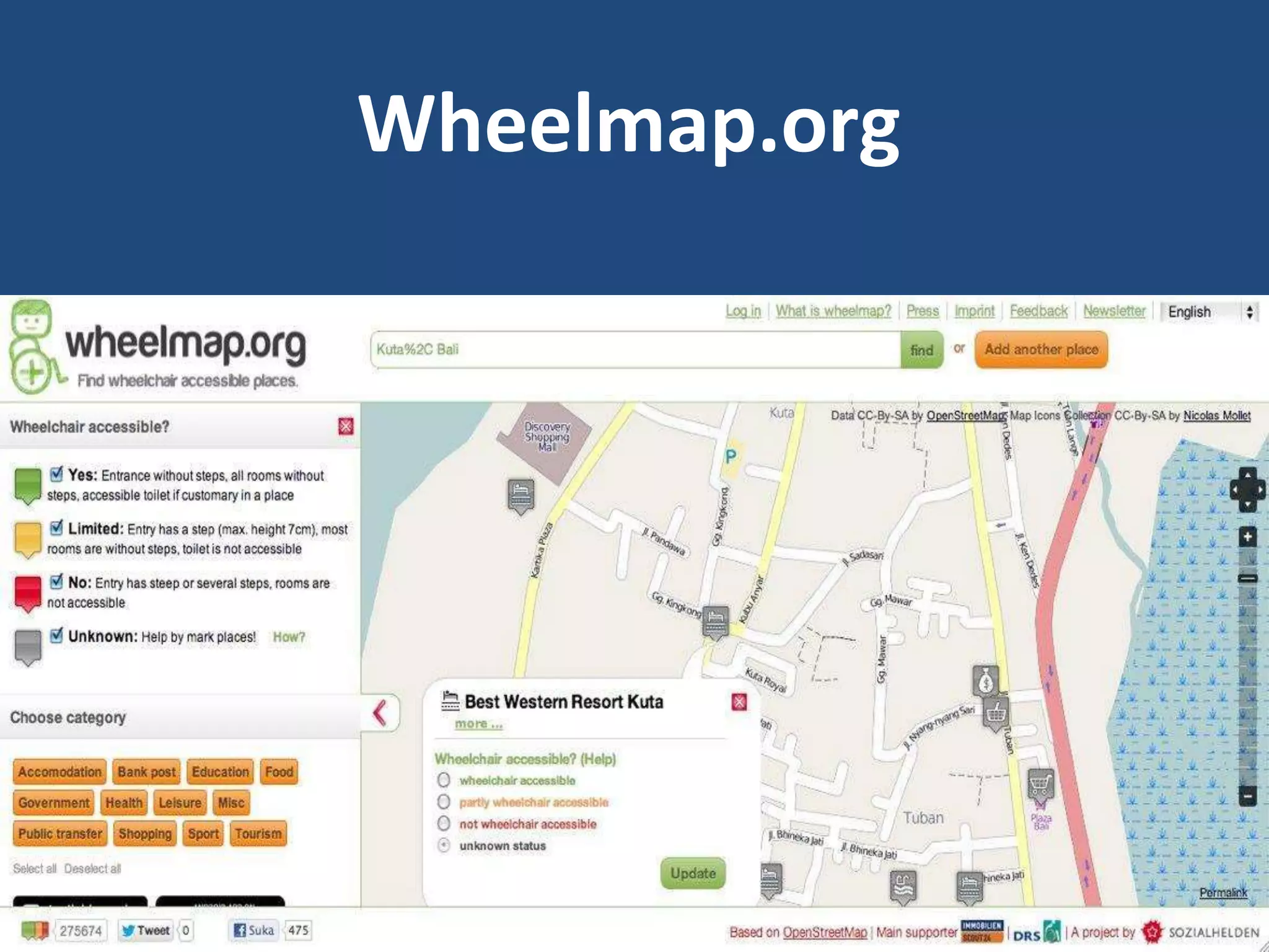 Penggunaan OpenStreetMap (Sosialisasi_UniversityRoadshow_OSM) | PPTX