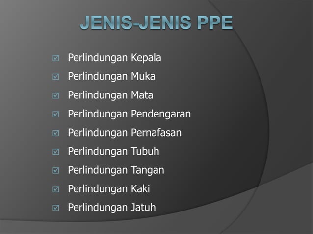 Penggunaan ppe | PPTX