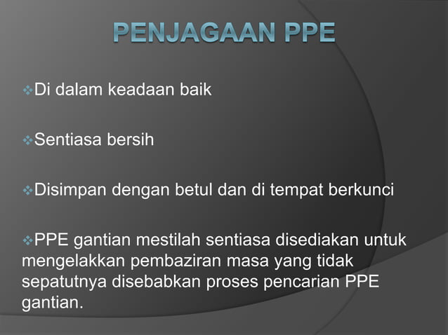 Penggunaan ppe | PPTX