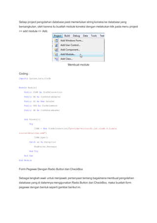 Penggunaan radio button dan checkbox dalam vb.net