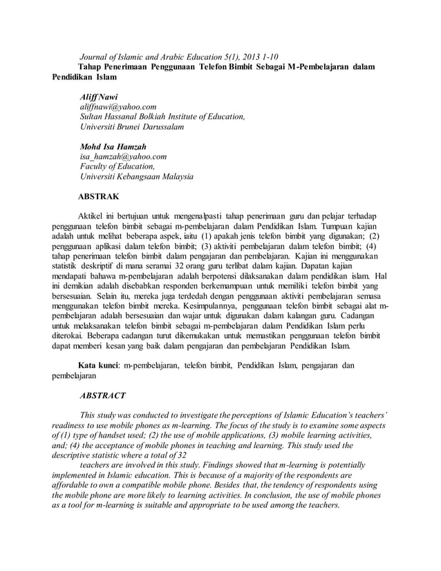 Penggunaan telefon bimbit_dlm_pdp | PDF | Free Download