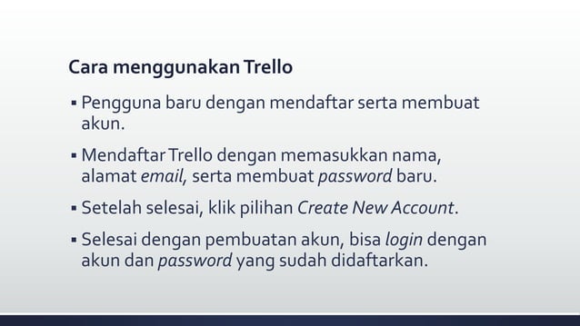 Penggunaan Trello | PPTX