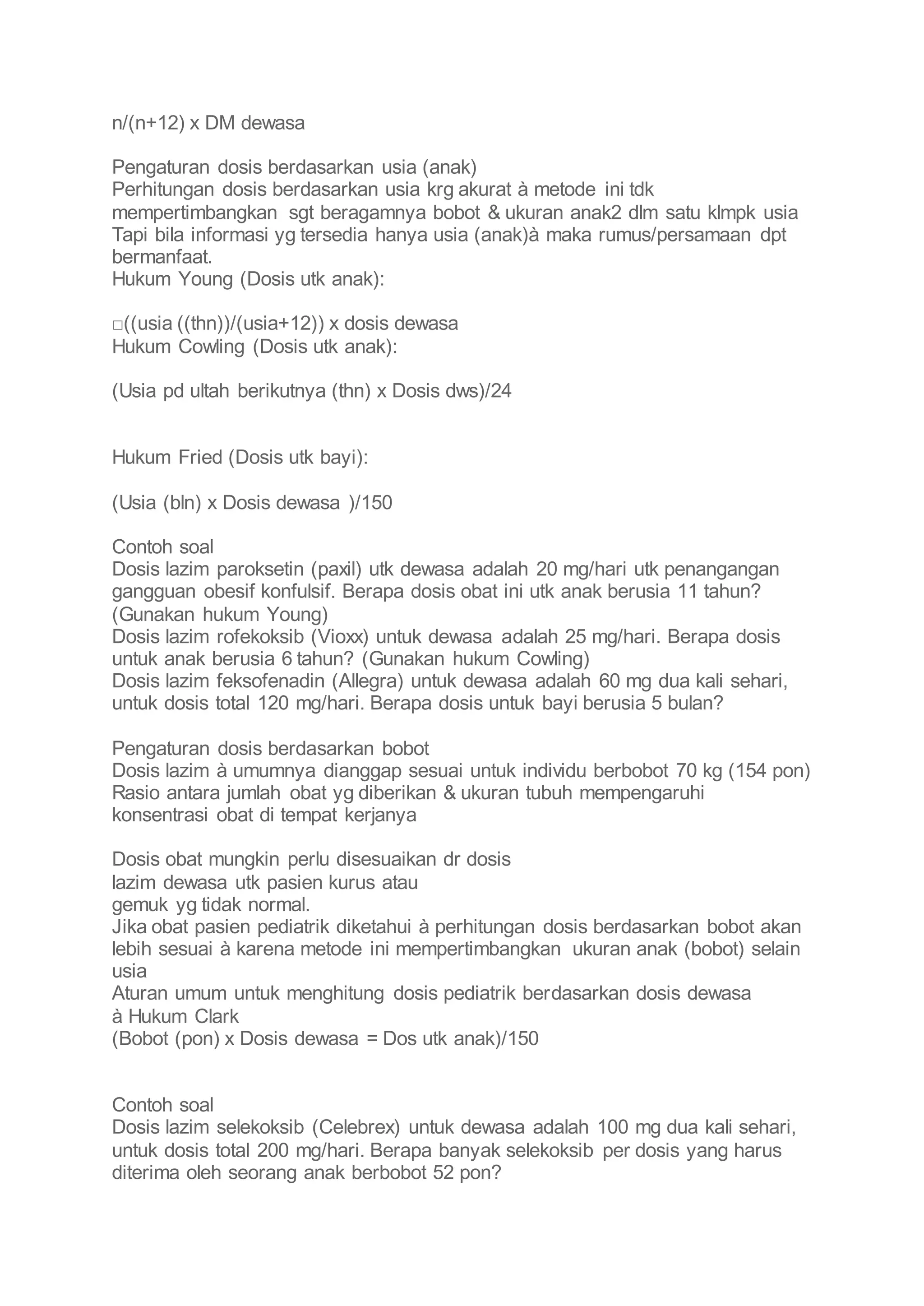 Penggunaan unit dosis obat | DOCX