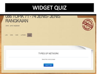 Penggunaan widget interaktif dalam vlefrog (WALL dan Quiz) | PDF