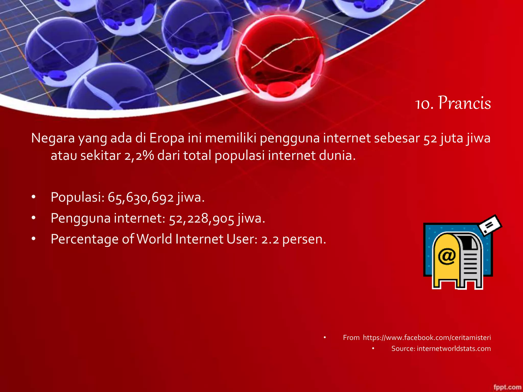 Pengguna internet Dunia & Asia | PPTX