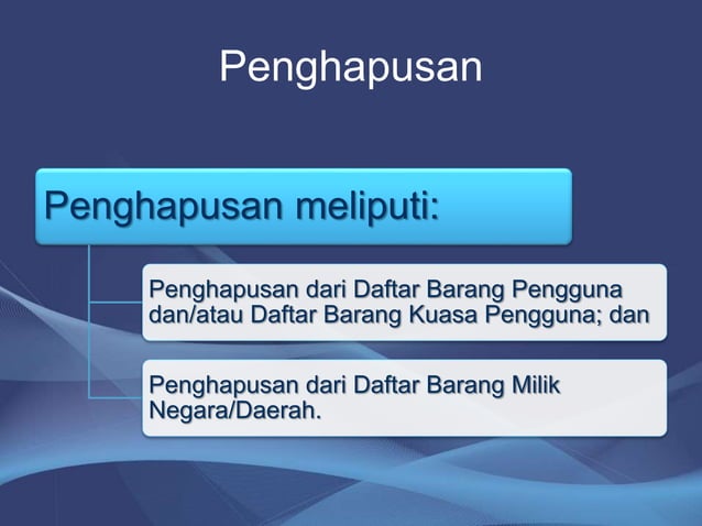 Penghapusan dan pemusnahan BMD | PPTX