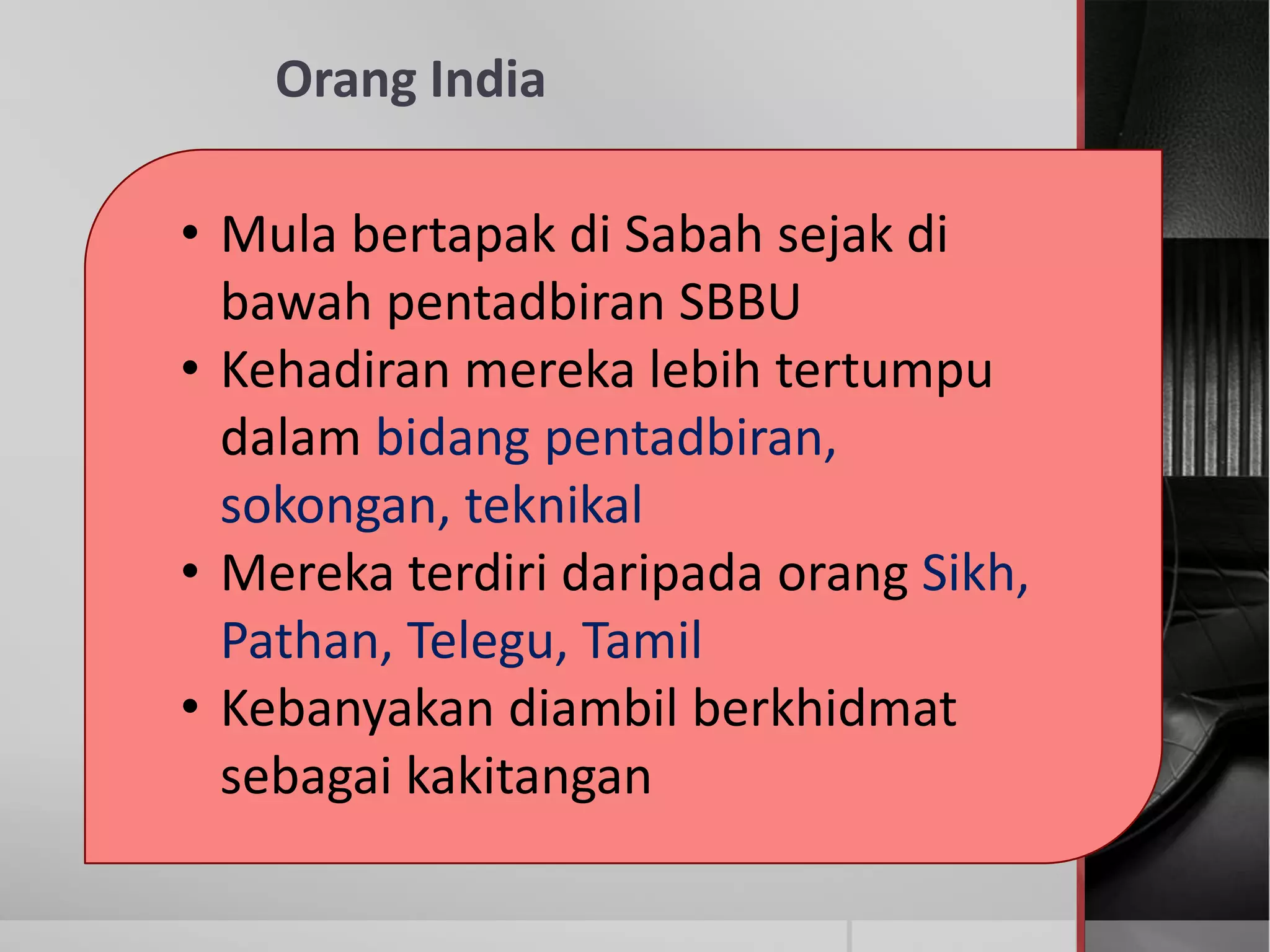 Penghijrahan buruh asing ke sabah-stpm sejarah malaysia | PPTX