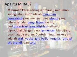 efek minuman keras pada tubuh | PPTX