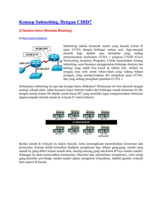 Penghitungan subnetting | DOCX