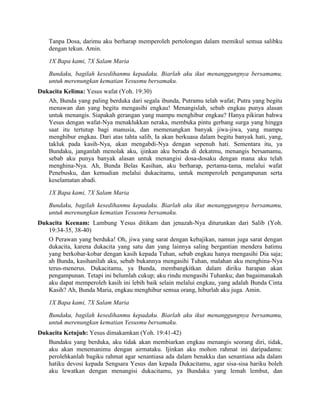 PENGHORMATAN KEPADA BUNDA MARIA | PDF