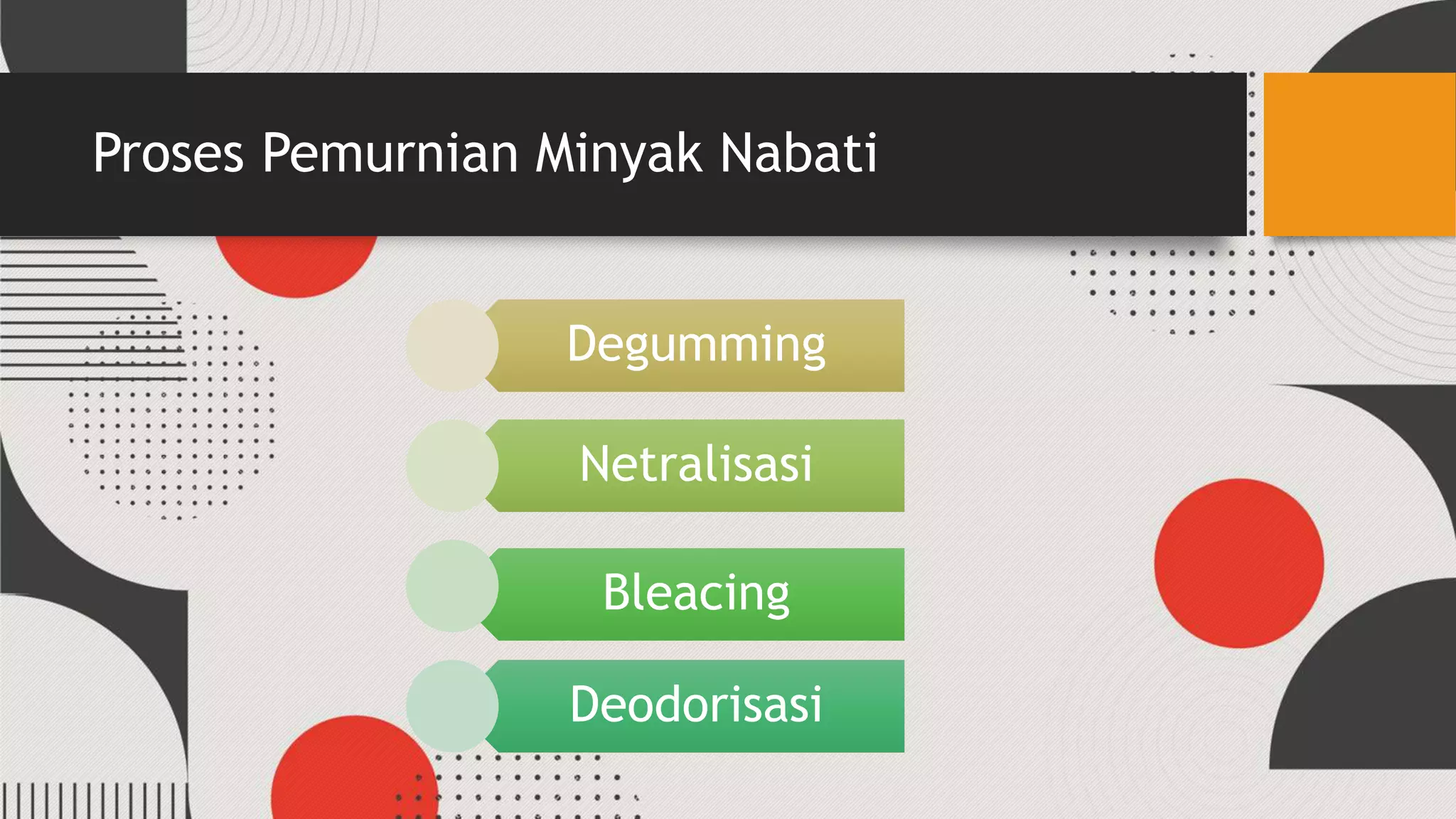 Pengilangan Minyak Nabati - Pengilangan Minyak Bumi dan Nabati | PPTX