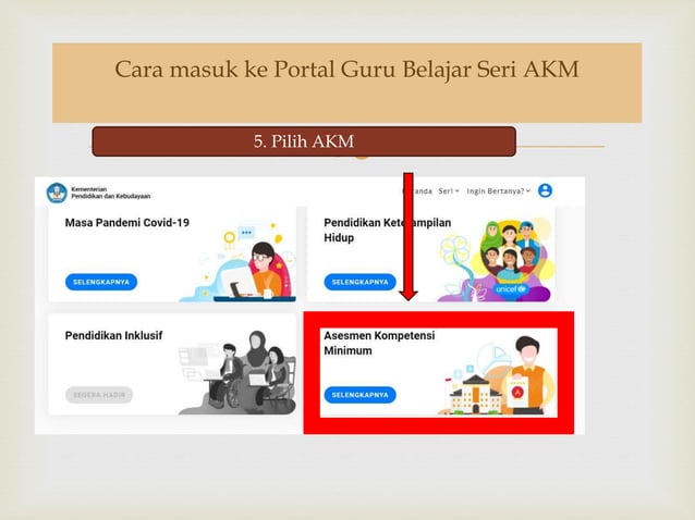 PENGIMBASAN_GURU_BELAJAR_SERI_AKM. pptx | PPT