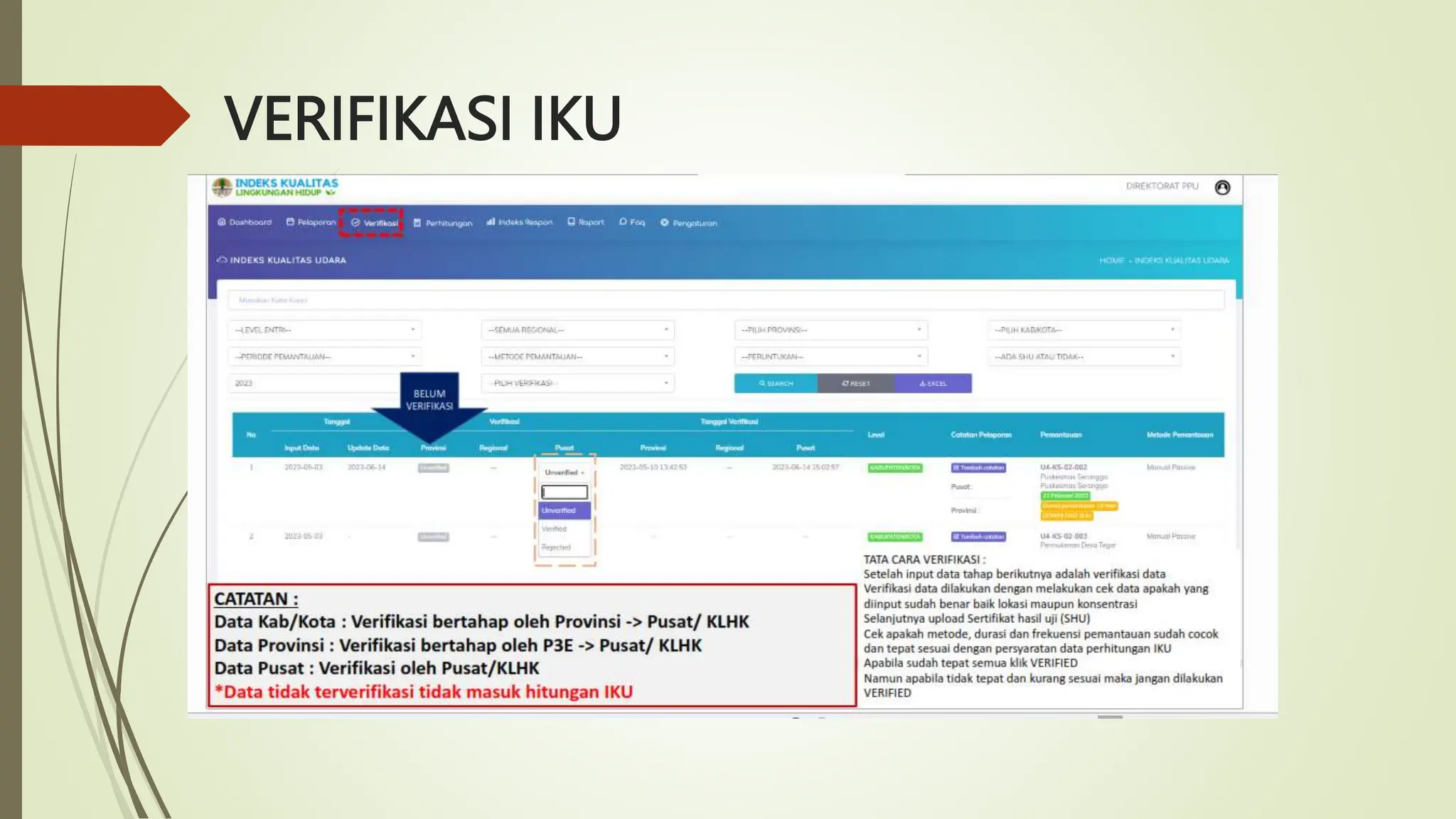 Penginputan Indeks Kualitas Lingkungan Hidup (IKLH).pptx