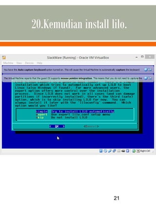 Penginstalan linux slackware | PPT