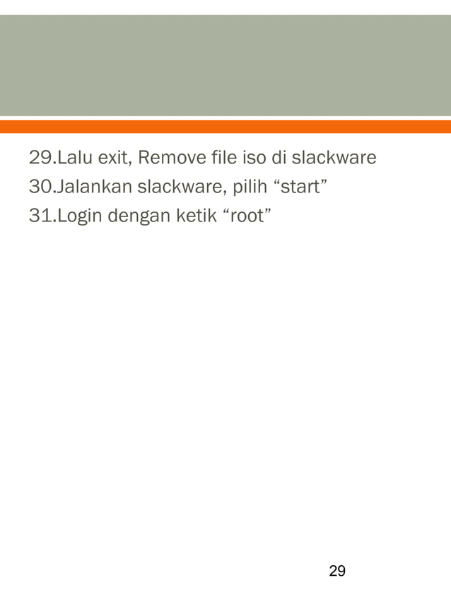 Penginstalan linux slackware | PDF